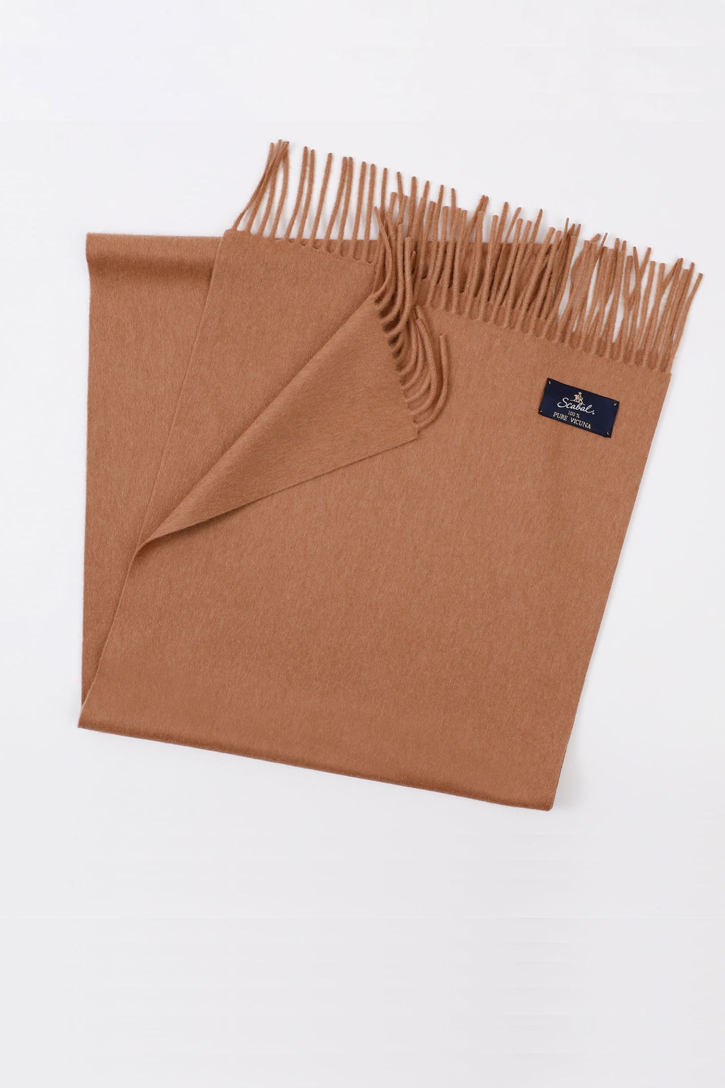 Camel Brown 100% Pure Vicuna Scarf – Scabal