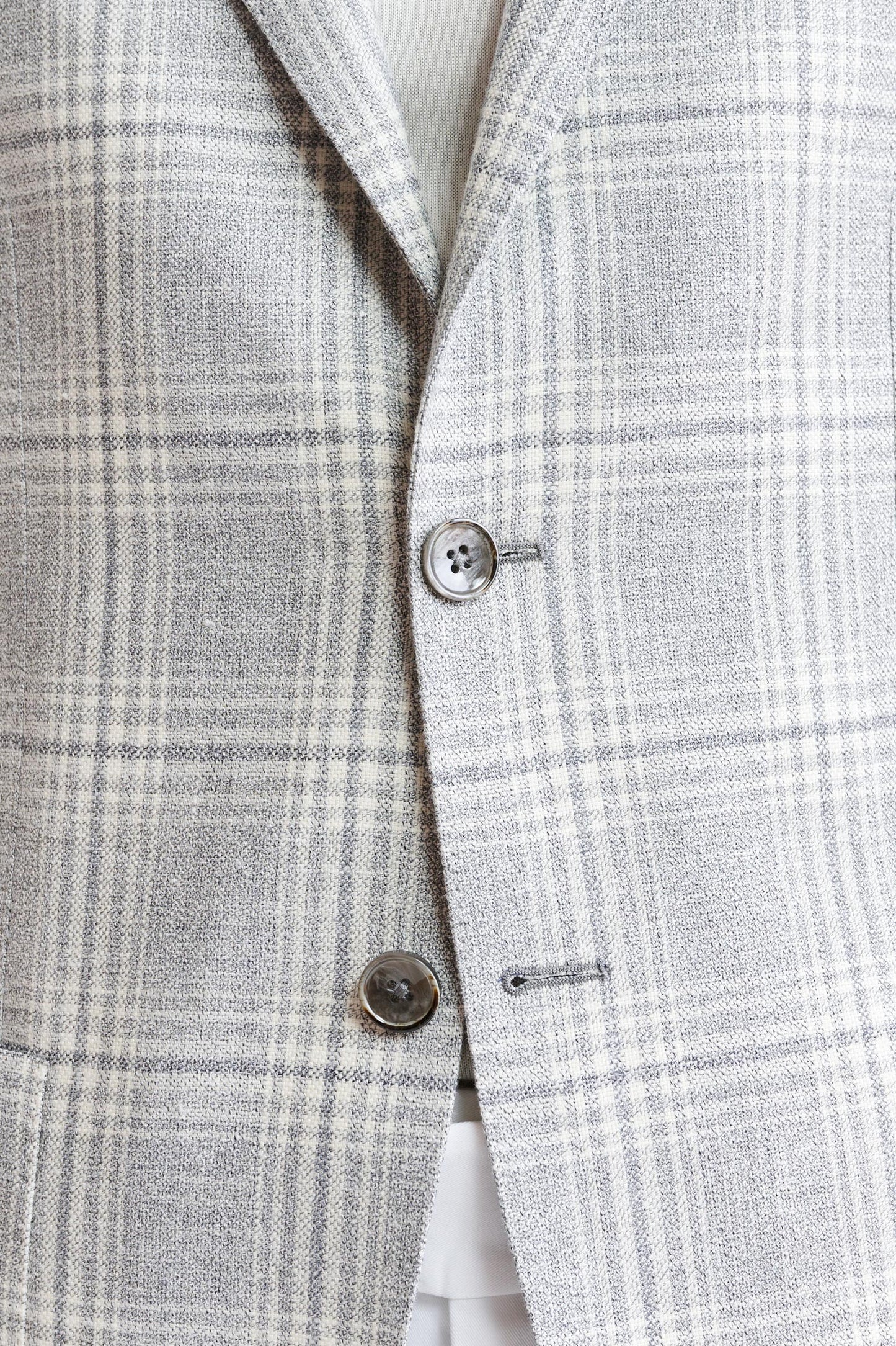 Light Grey Wool & Silk Kenton Jacket Riviera Trend – Scabal