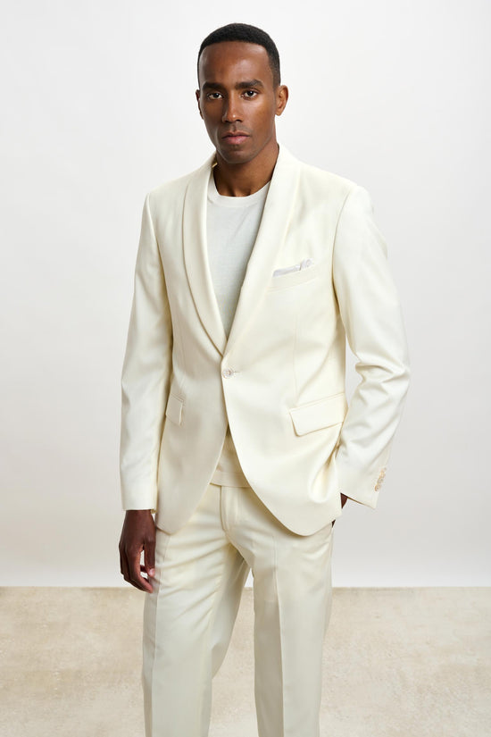Off-white Tuxedo Suit New Deluxe – Scabal